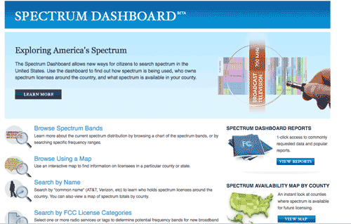 "Spectrum Dashboard" launched by US regulator - PolicyTracker: spectrum ...